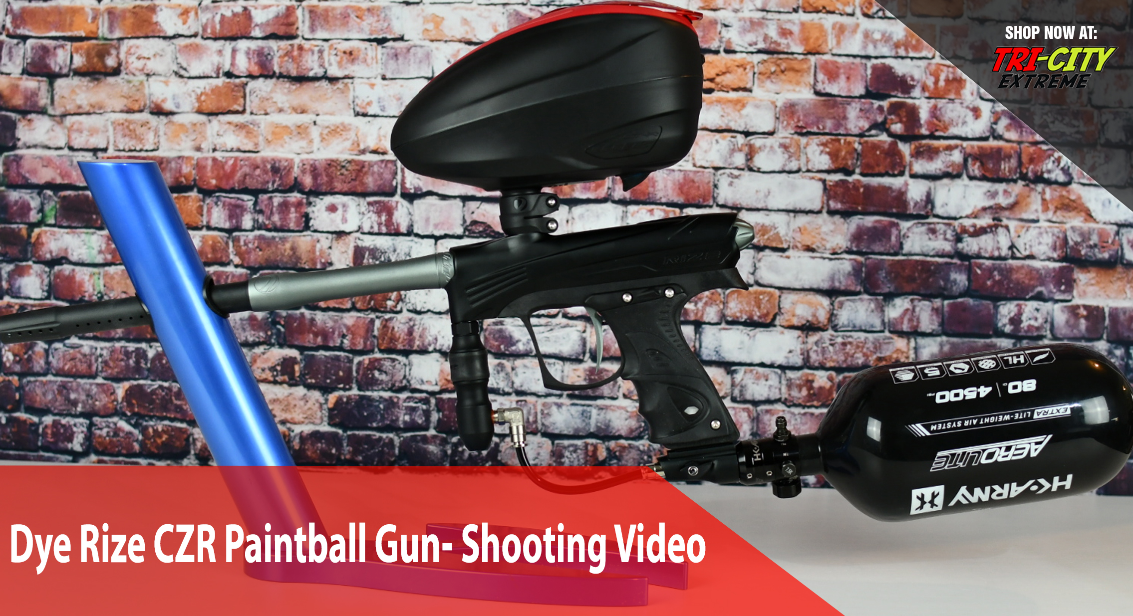 Dye Rize CZR Paintball Gun- Shooting Video • Tri-City Extreme