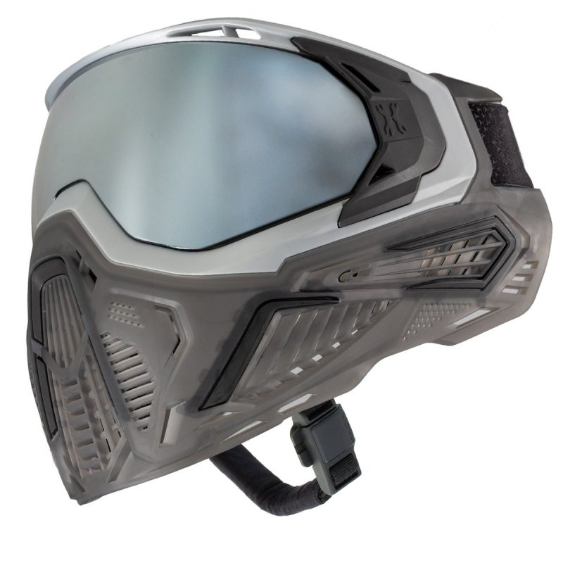 HK Army SLR Paintball Mask- Graphite (Silver/Black/Smoke) Silver Lens ...