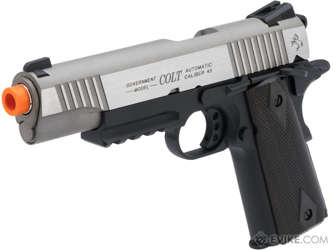 Colt Licensed 1911 Tactical Full Metal CO2 Airsoft Gas Blowback Pistol ...